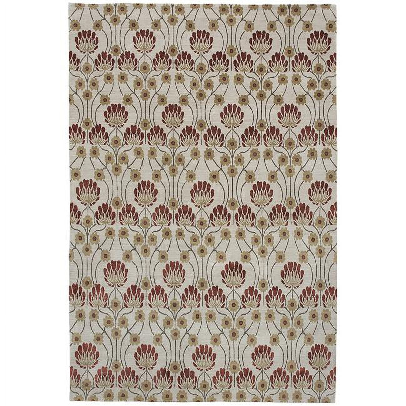 Empress Arts & Crafts Ivory Area Rug - 3 x 5 ft. - Walmart.com