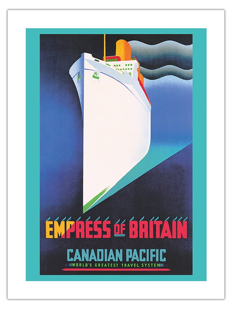 Empress of Britain - Canadian Pacific Steamships - Vintage Ocean Liner ...