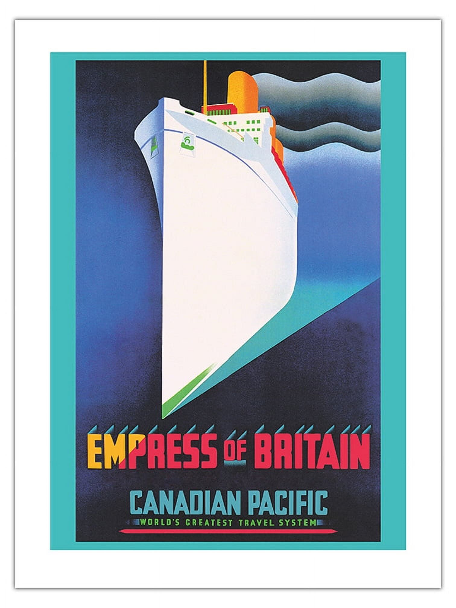 Empress of Britain - Canadian Pacific Steamships - Vintage Ocean Liner ...