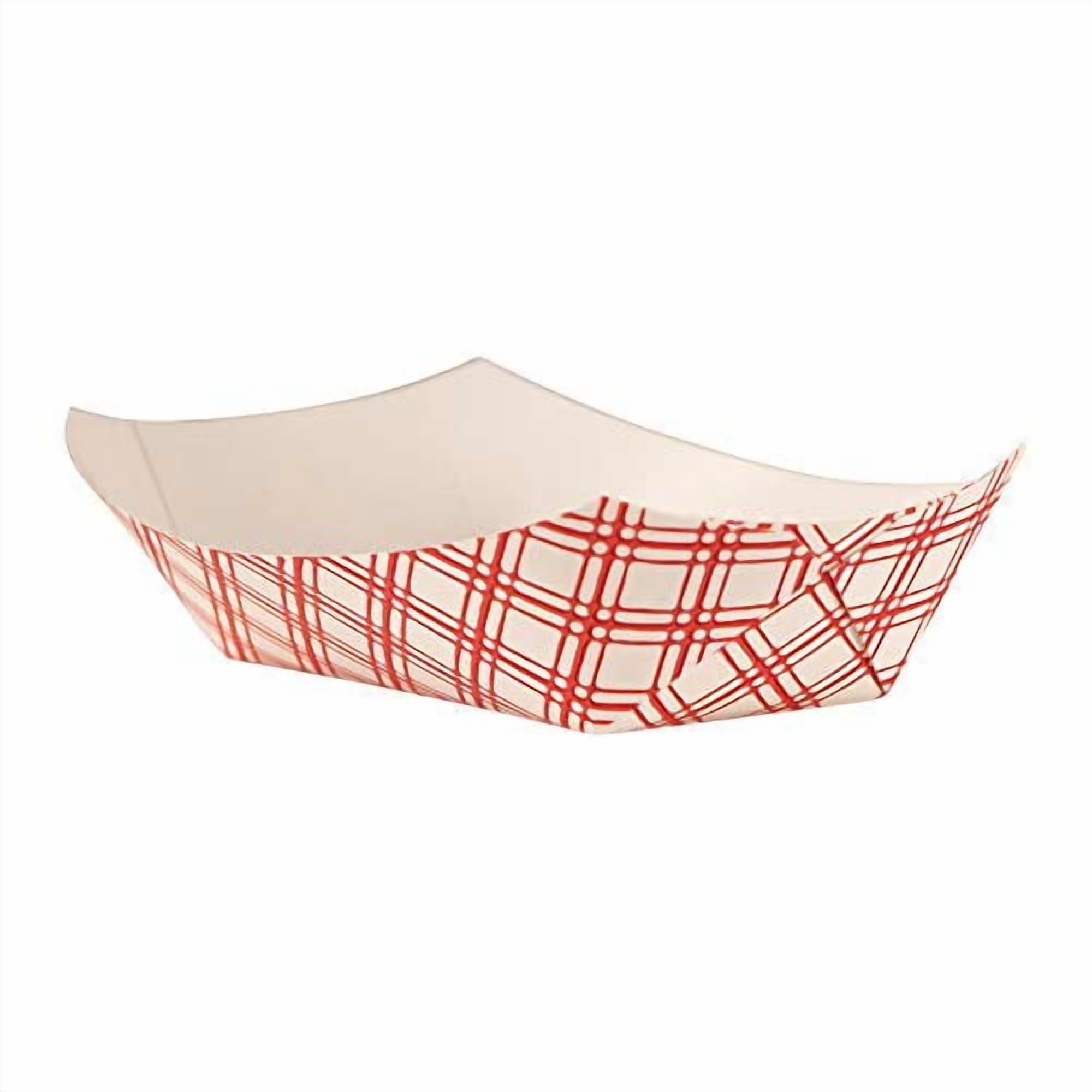 Empress EFT100 Plaid Food Tray, 1 lb. Capacity, 14" Height, 9" Width, 6 ...