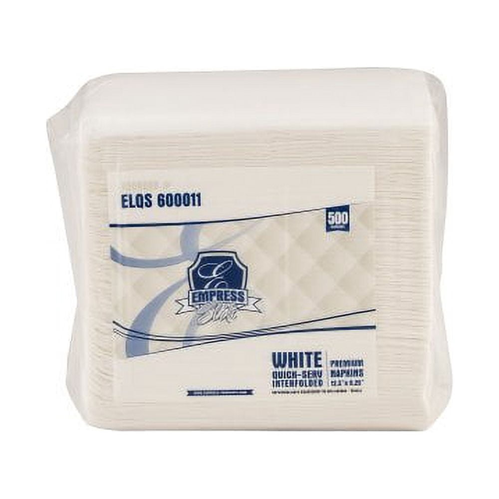 Empress Elite 1-Ply White Dispenser Napkin, 12.5x8.5, 6000 Napkins ...