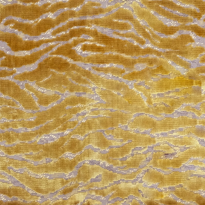 Empress Fabric | Animal Print Cut Velvet | Upholstery Fabric Color Gold ...