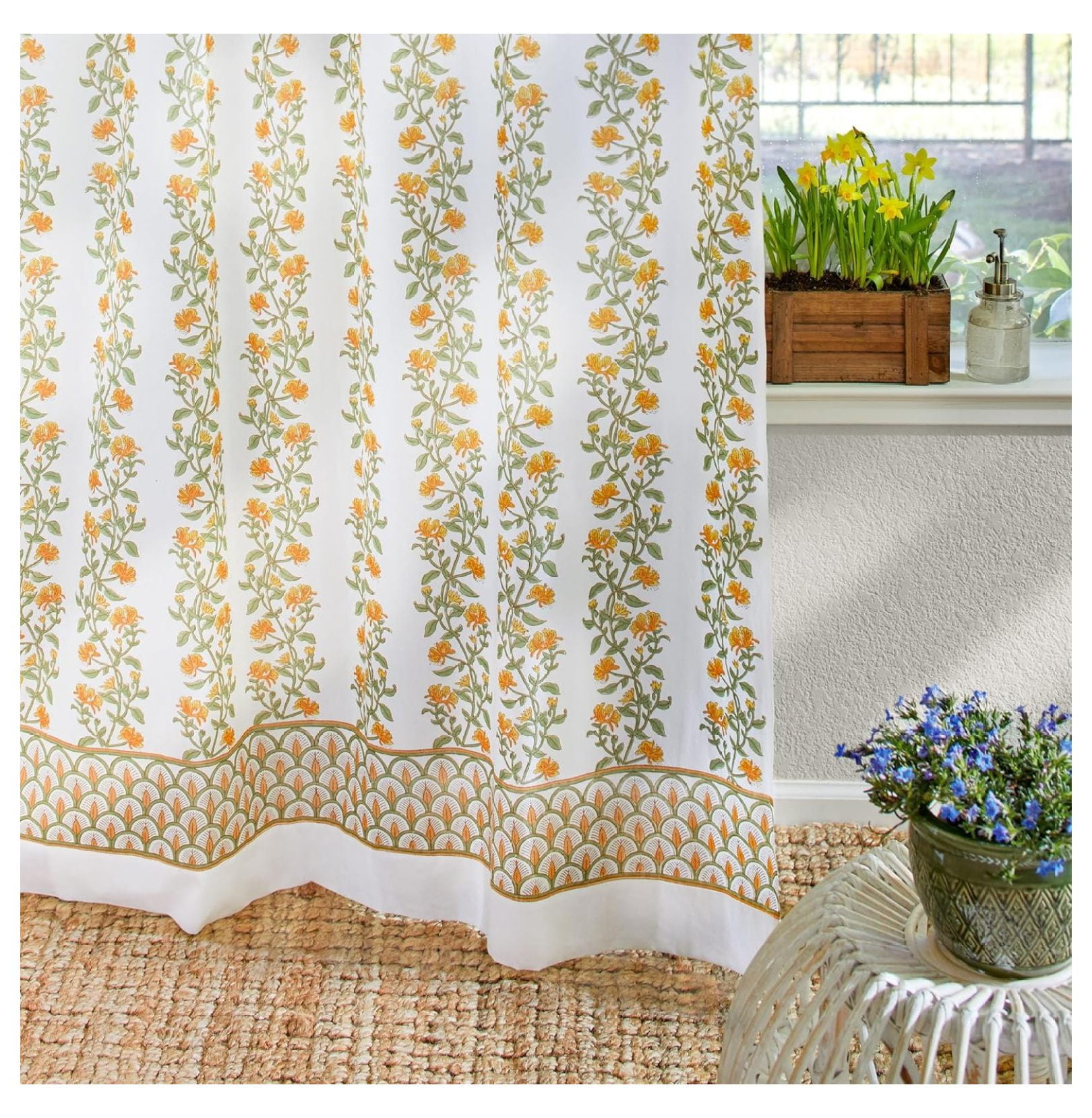 Empress Gardens - CP Sheer Floral Sheer Curtain Panel Design Tab Top or ...