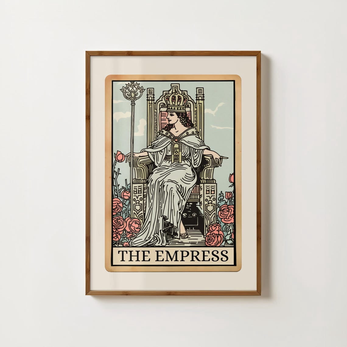 The Empress Tarot Card Print Spiritual Art Tarot Wall Art Witch Prints ...