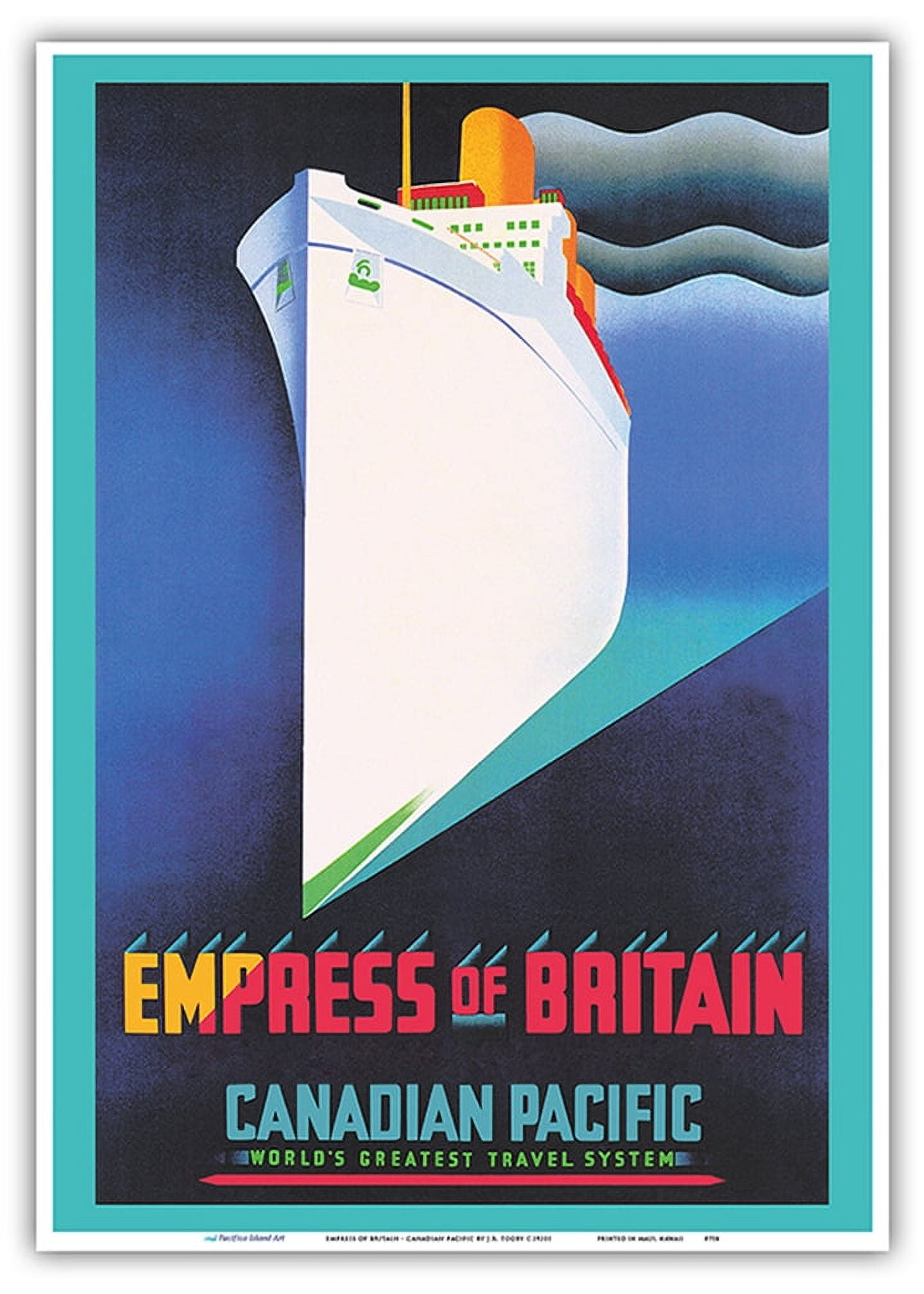 Empress of Britain - Canadian Pacific Steamships - Vintage Ocean Liner ...