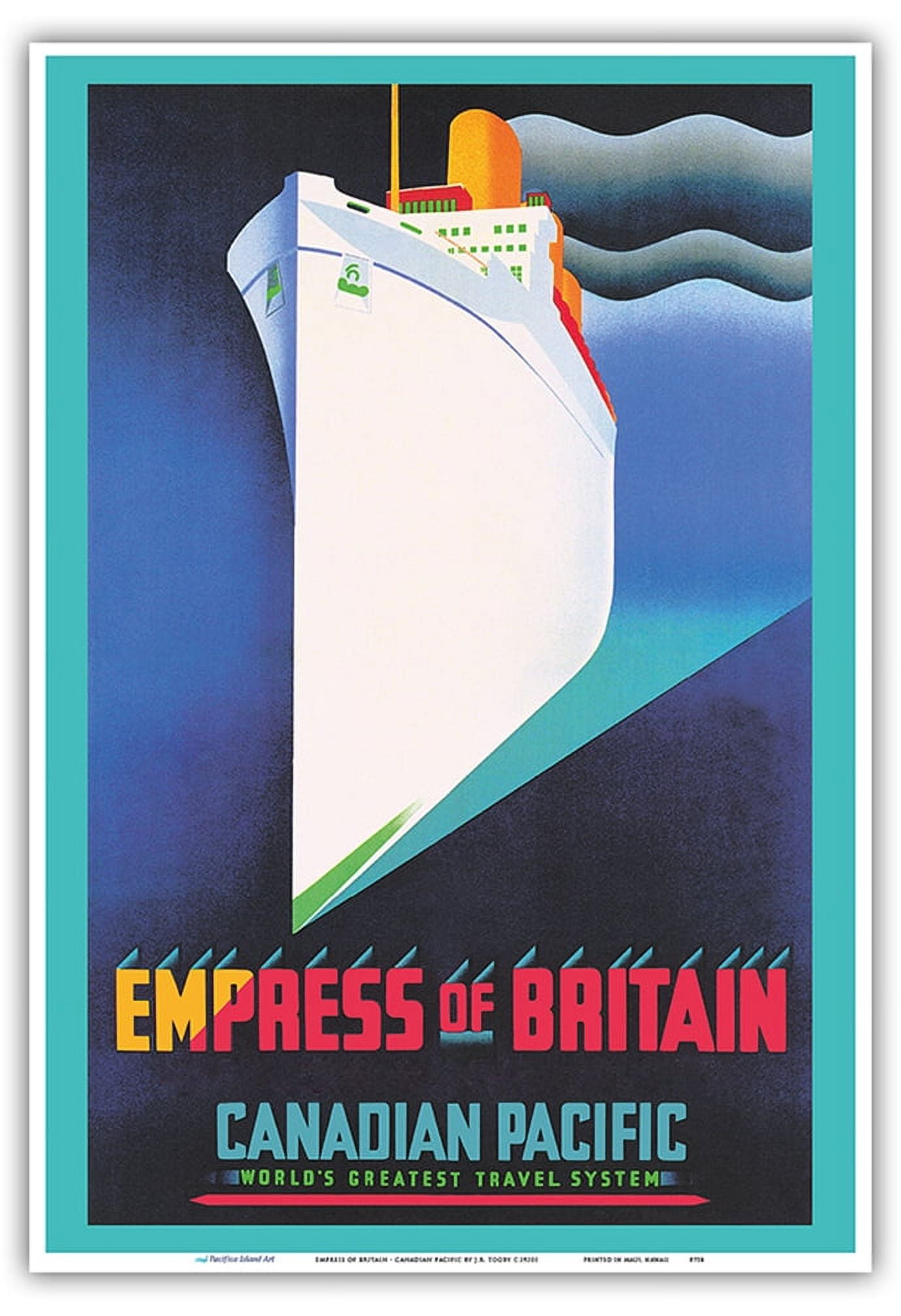 Empress of Britain - Canadian Pacific Steamships - Vintage Ocean Liner ...