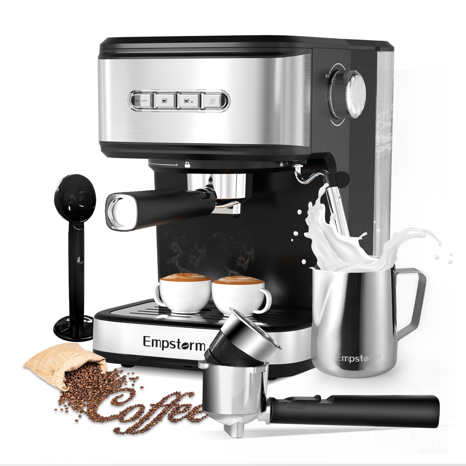 Mr. Coffee Caf? 20oz Steam Automatic Espresso & Cappuccino Machine Used ...