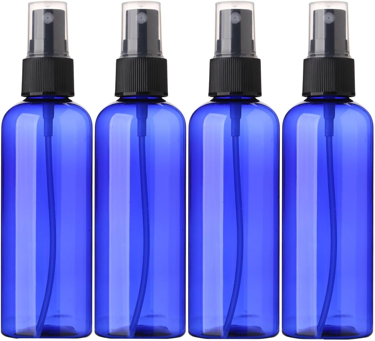 Empty Bottles 100 ml/3.4 oz, Blue Fine Mist Mini Travel Bottle Set ...