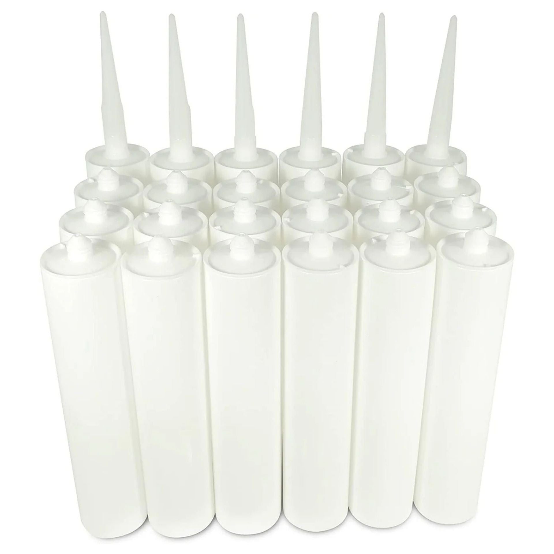 Empty Caulk Tube Fillable Caulking Cartridge with Removable Tip 24 Pack ...