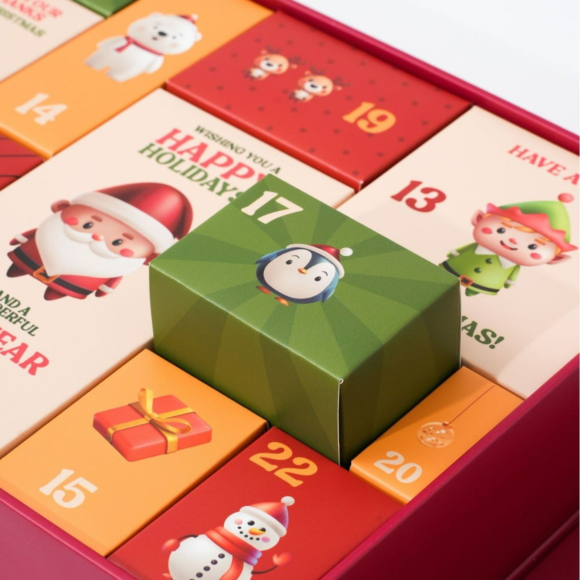 Empty Christmas Advent Box 12 Days Of Countdown Boxes To - Walmart.com