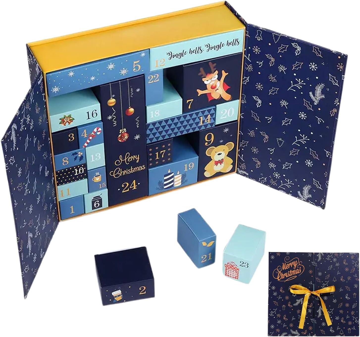 Empty Christmas Calendar Advent Boxes For Filling, Make Your Own Advent ...