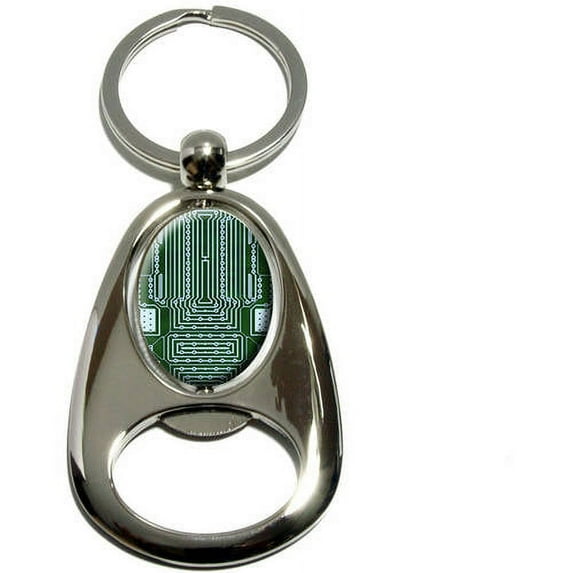 Empty Circuit Board Design, Chrome Plated Metal Spinning Oval Design ...