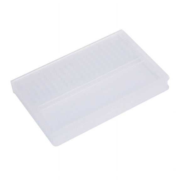 Empty Clear Nail Drill Bits Storage Box Nail Files- Holder Display ...