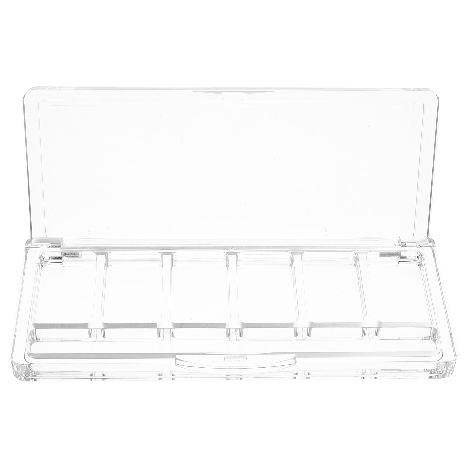 Empty Eyeshadow Palette Transparent Six Grids Blush Palette for Makeup ...