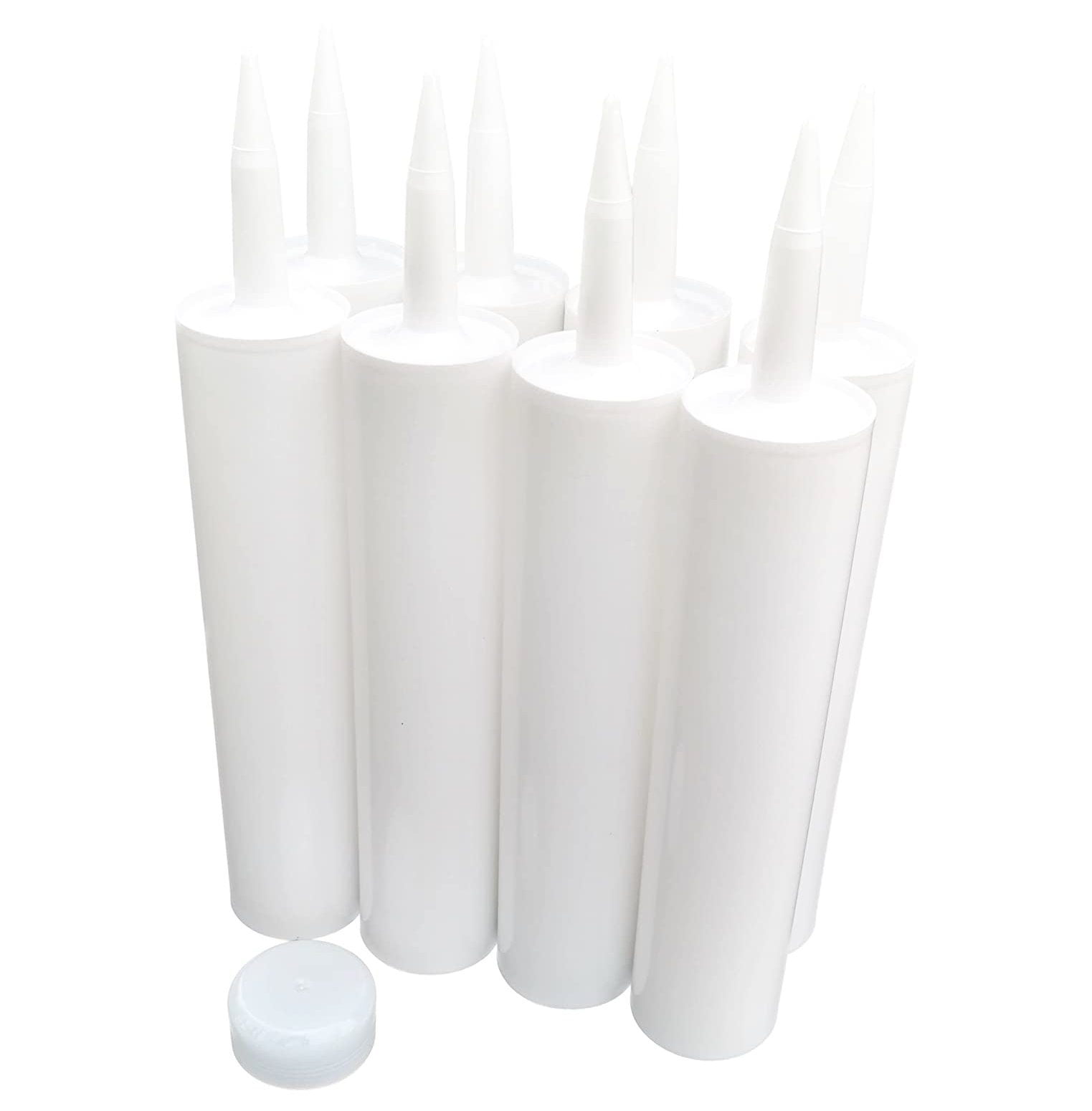 Empty Fillable Plastic Caulk Tube 300 ml. Also Know as 10 oz. 11 oz ...