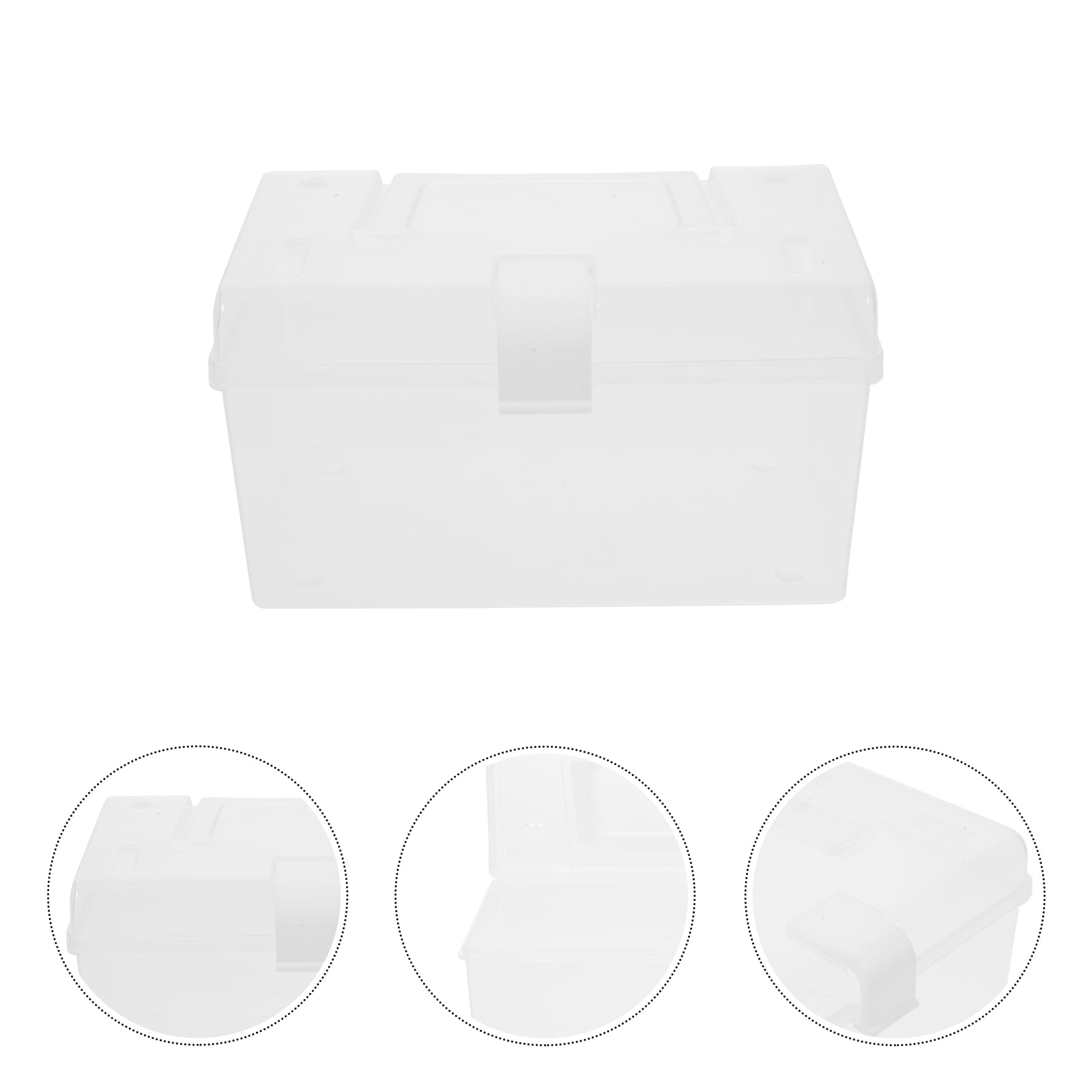 Empty First Aid Box Storage Case with Handle and Compartments Family ...