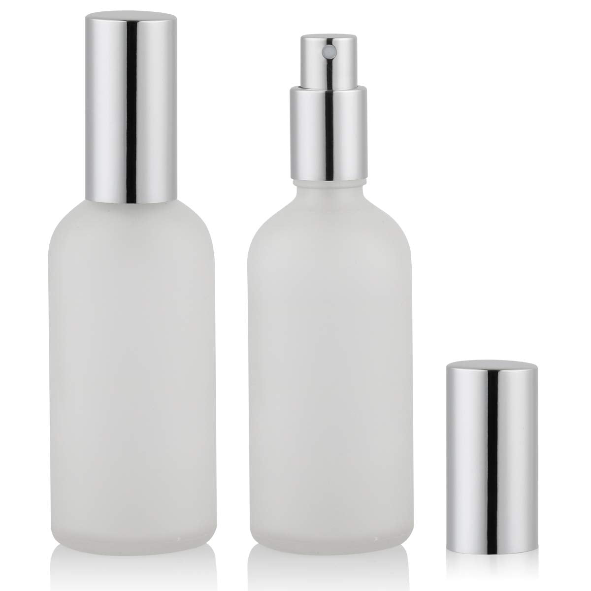 Empty Frosted Glass Spray Bottle 3.4oz, Perfume Atomizer, Fine Mist ...