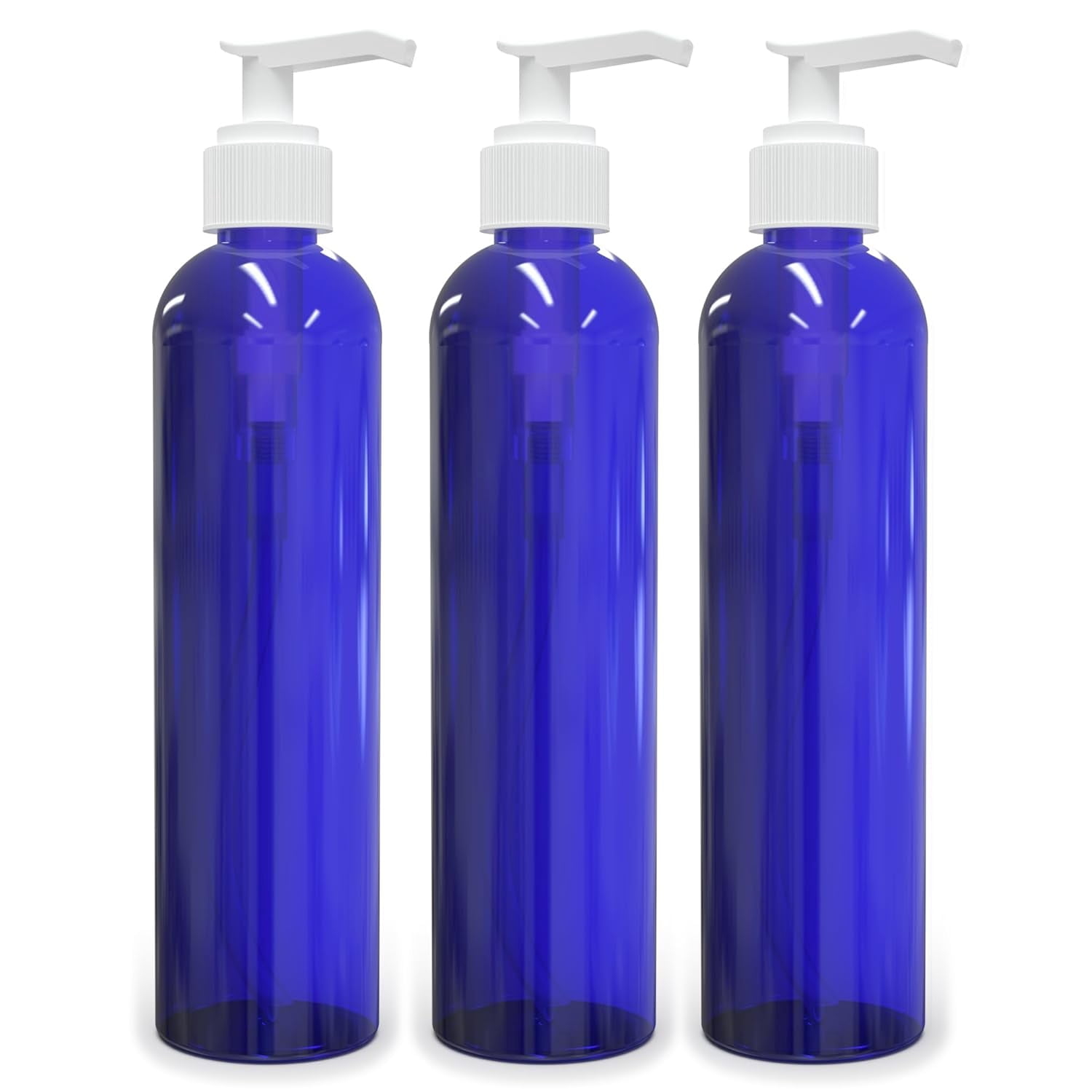 Empty Lotion Pump Bottles, 8 Oz BPA-Free Refillable Plastic Containers ...