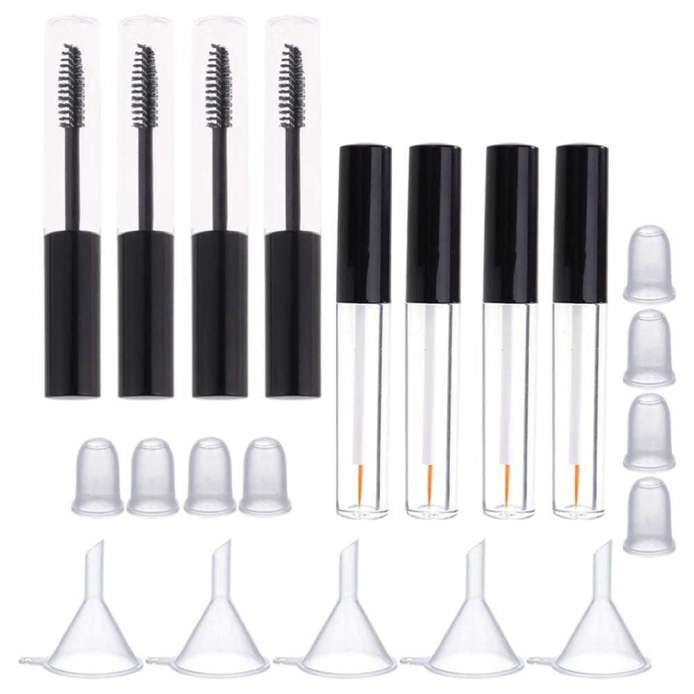 Empty Mascara Tubes with Eyelash Brush Funnel Kit DIY 10ML Clear ...