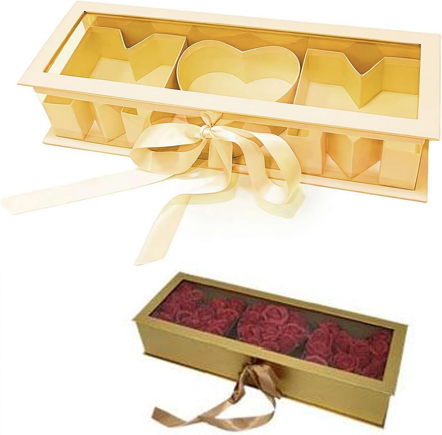 Empty Mom Fillable Flower Chocolate Candy Gift Boxes Cardboard Heart ...