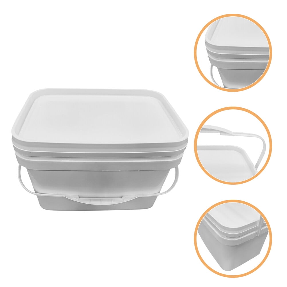 Empty Paint Can with Lid Plastic Paint Can Paint Bucket Packing Oil ...