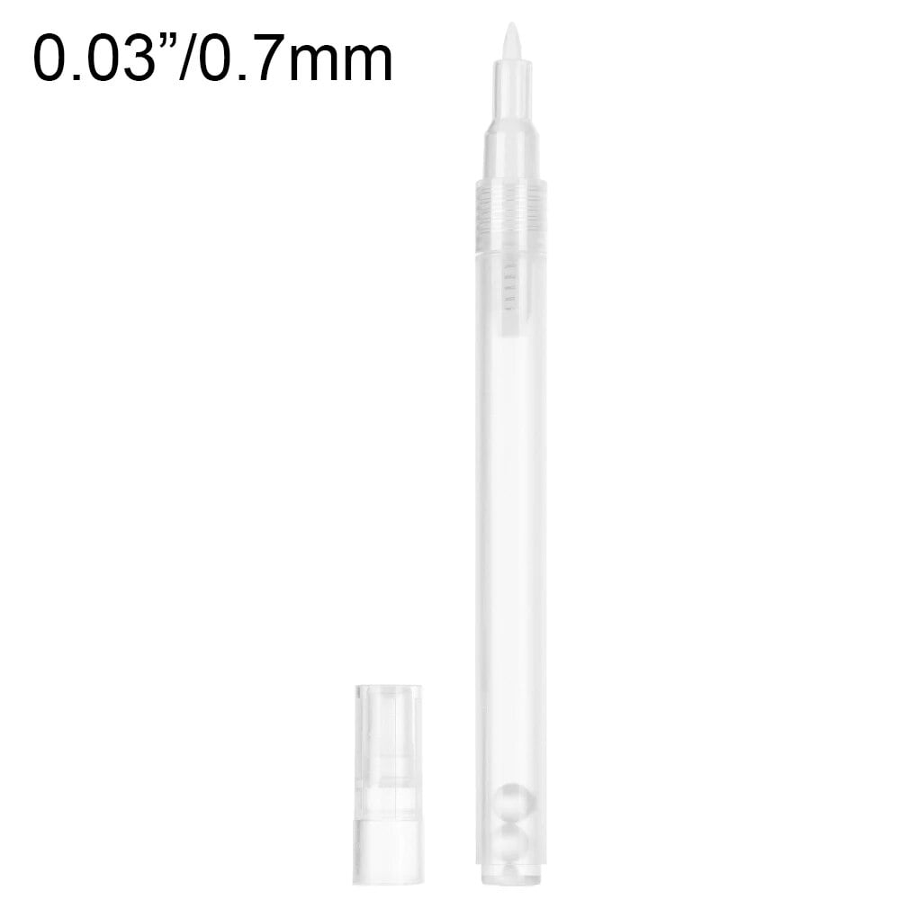 Empty Paint Pen 3/5/6.5/8/10mm Repeatable Rod Plastic Liquid Chalk ...