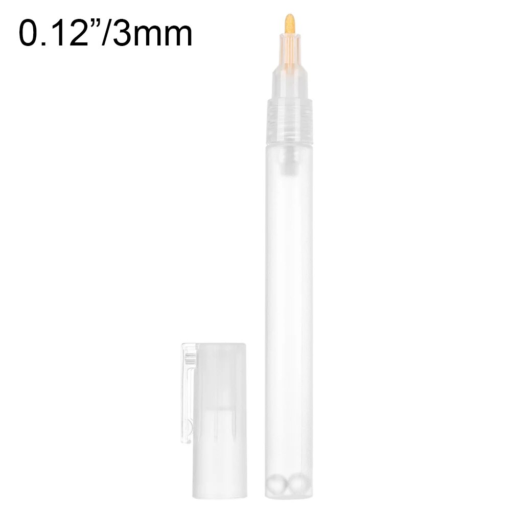 Empty Paint Pen 3/5/6.5/8/10mm Repeatable Rod Plastic Liquid Chalk ...