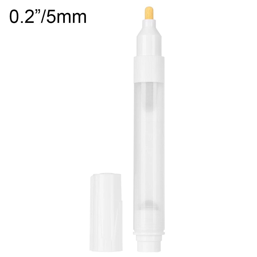 Empty Paint Pen 3/5/6.5/8/10mm Repeatable Rod Plastic Liquid Chalk ...