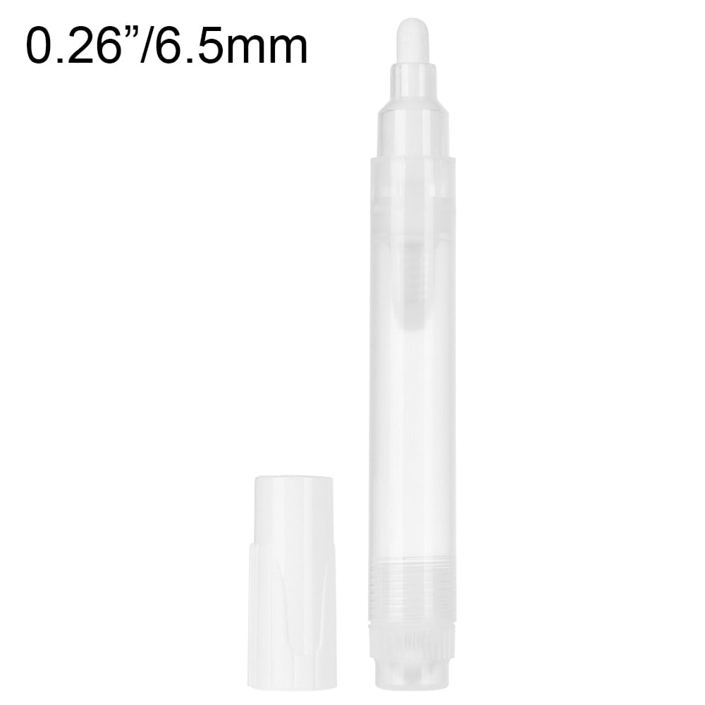 Empty Paint Pen 3/5/6.5/8/10mm Repeatable Rod Plastic Liquid Chalk ...