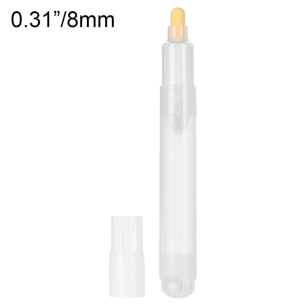 Empty Paint Pen 3/5/6.5/8/10mm Repeatable Rod Plastic Liquid Chalk ...