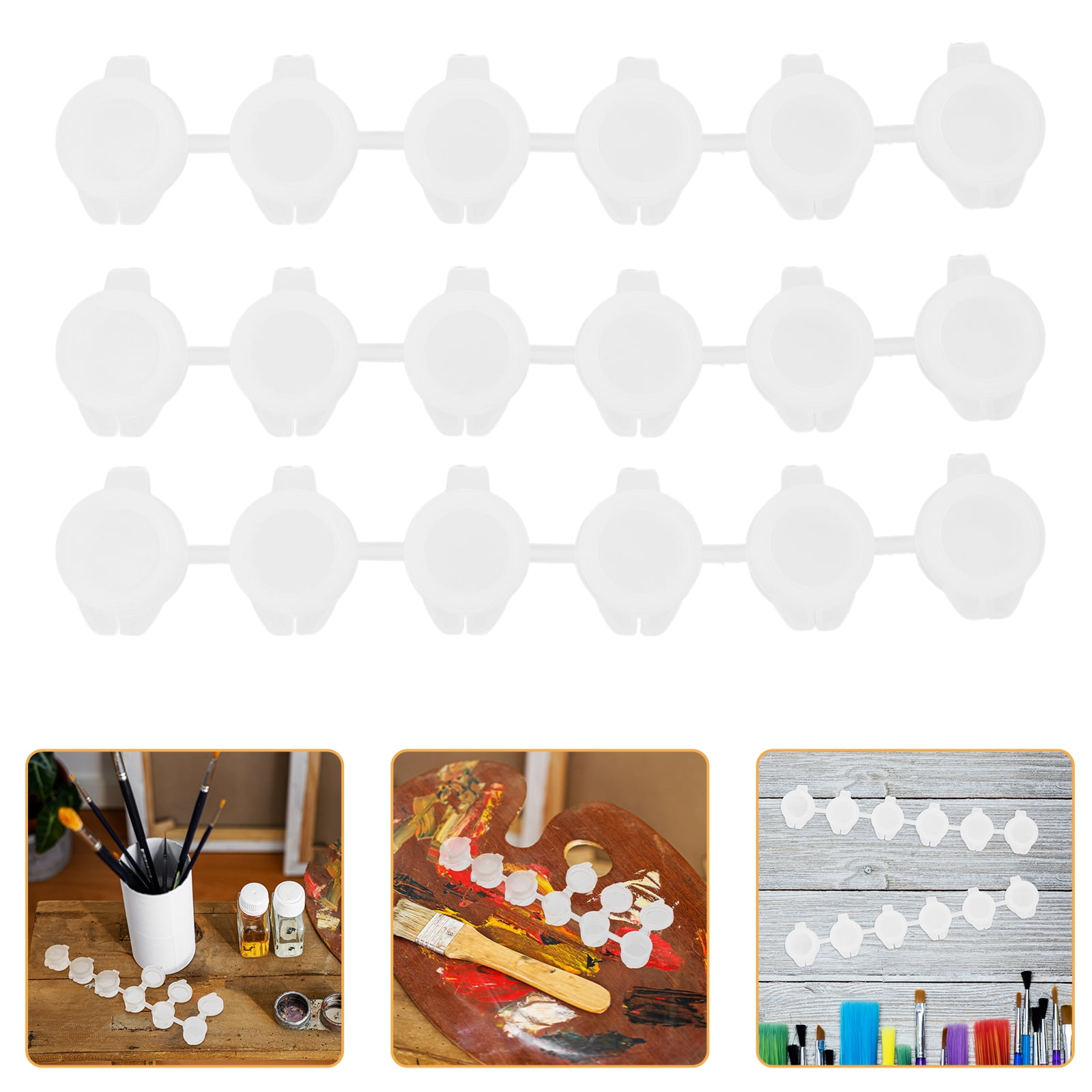 Empty Paint Pod,30Pcs Empty Paint Strips Paint Cup Pots Clear Storage ...