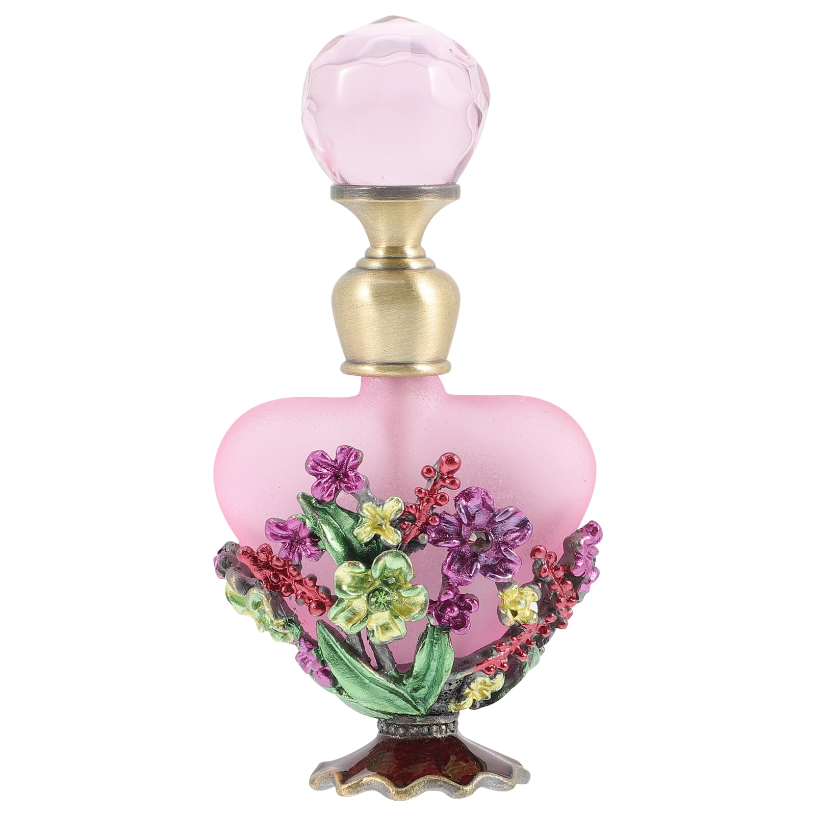Retro Empty Perfume Bottle for Storage Use 5ml Glass Pink Elegant ...