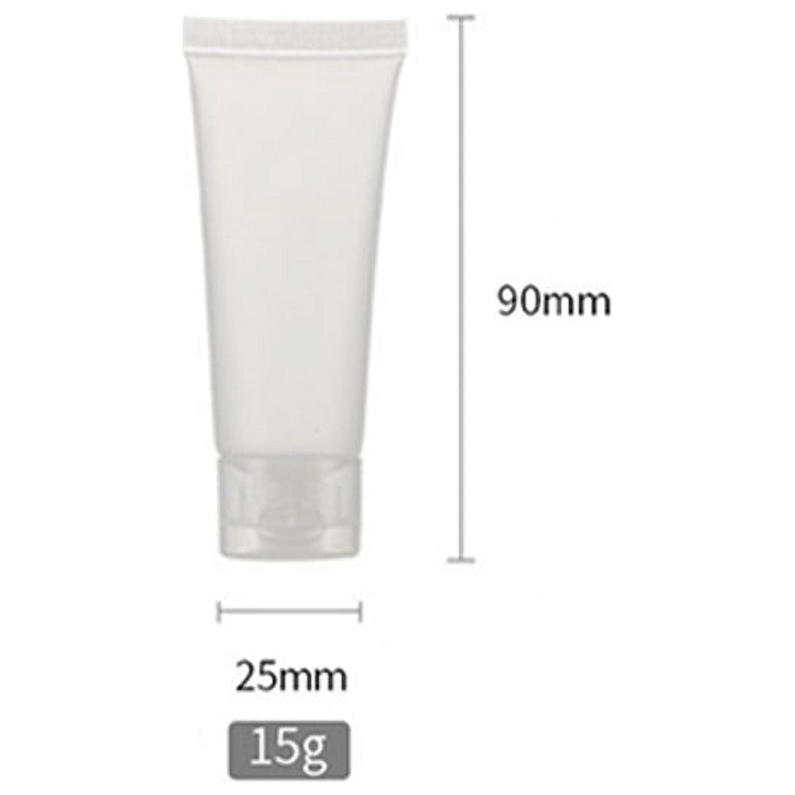 Empty Portable Tubes Squeeze Cosmetic Containers Cream Plastic Bottles ...