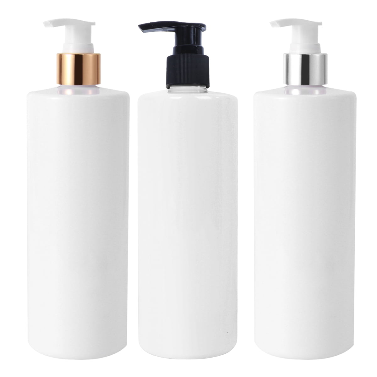 Empty Pump Bottles 500ml Shampoo Bottles Refillable Pump Lotion Bottles ...
