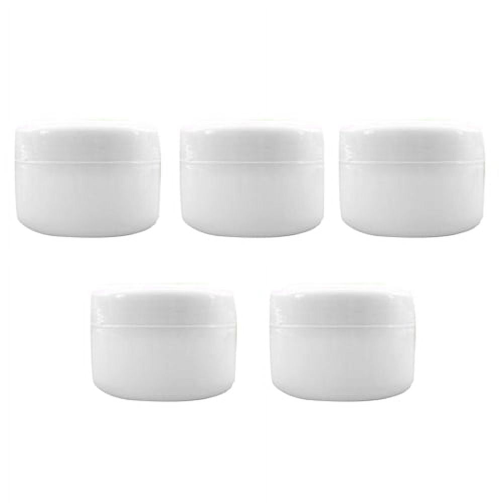 Empty Refillable Cosmetic Plastic Jars with Dome Lid Make Up Face Cream ...