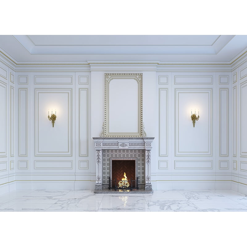 Empty Room Classic Interior Wall With Mouldings Photography Backdrops ...