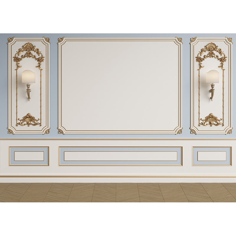 Empty Room Classic Interior Wall With Mouldings Photography Backdrops ...