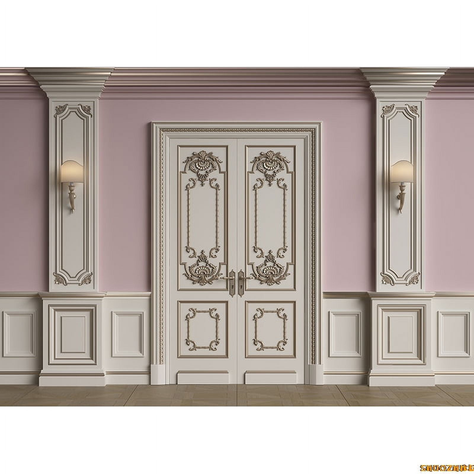 Empty Room Classic Interior Wall With Mouldings Photography Backdrops ...