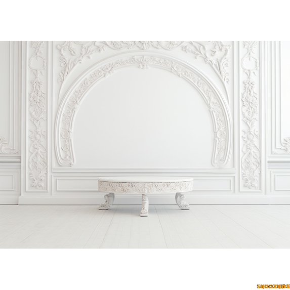 Empty Room Classic Interior Wall With Mouldings Photography Backdrops ...