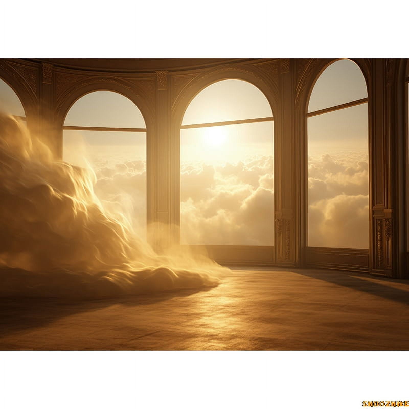 Empty Room Classic Interior Wall With Mouldings Photography Backdrops ...