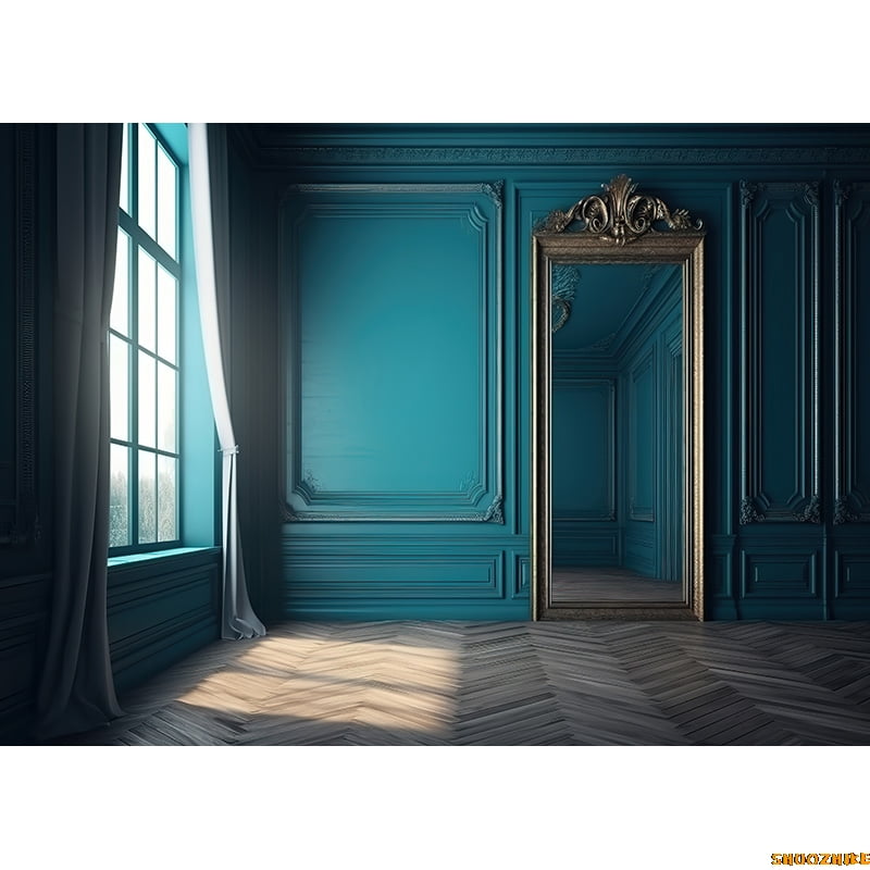 Empty Room Classic Interior Wall With Mouldings Photography Backdrops ...