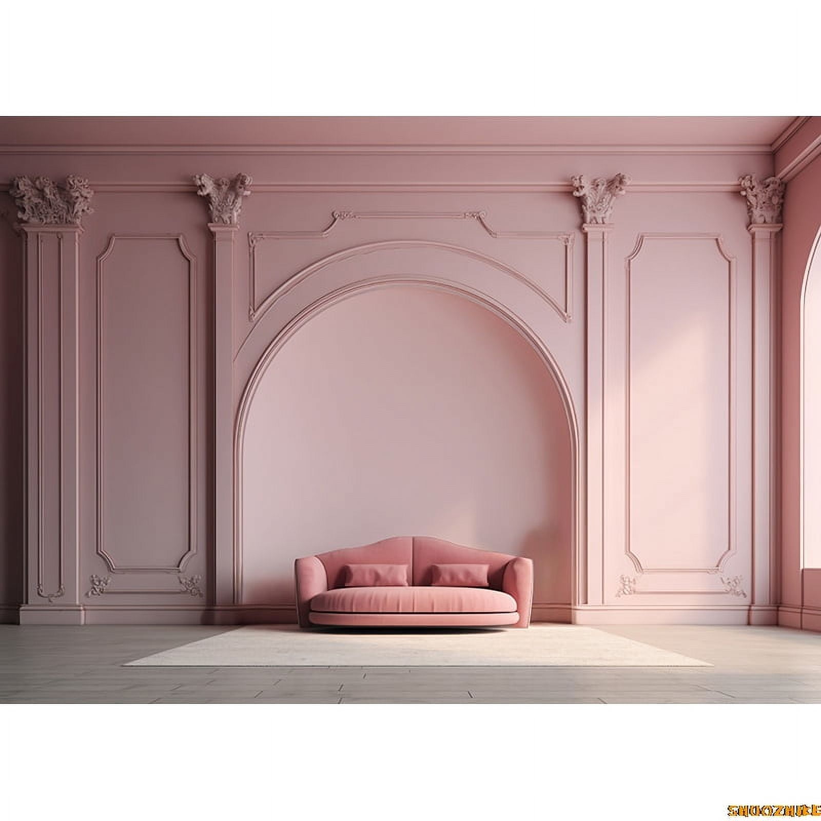 Empty Room Classic Interior Wall With Mouldings Photography Backdrops ...