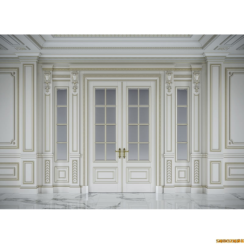 Empty Room Classic Interior Wall With Mouldings Photography Backdrops ...