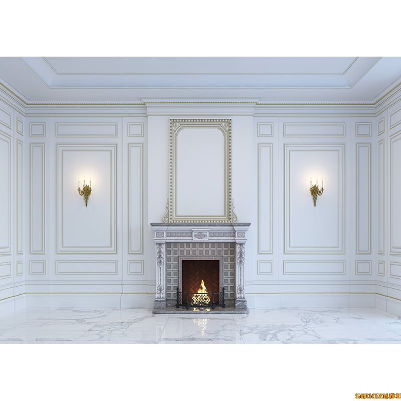 Empty Room Classic Interior Wall With Mouldings Photography Backdrops ...