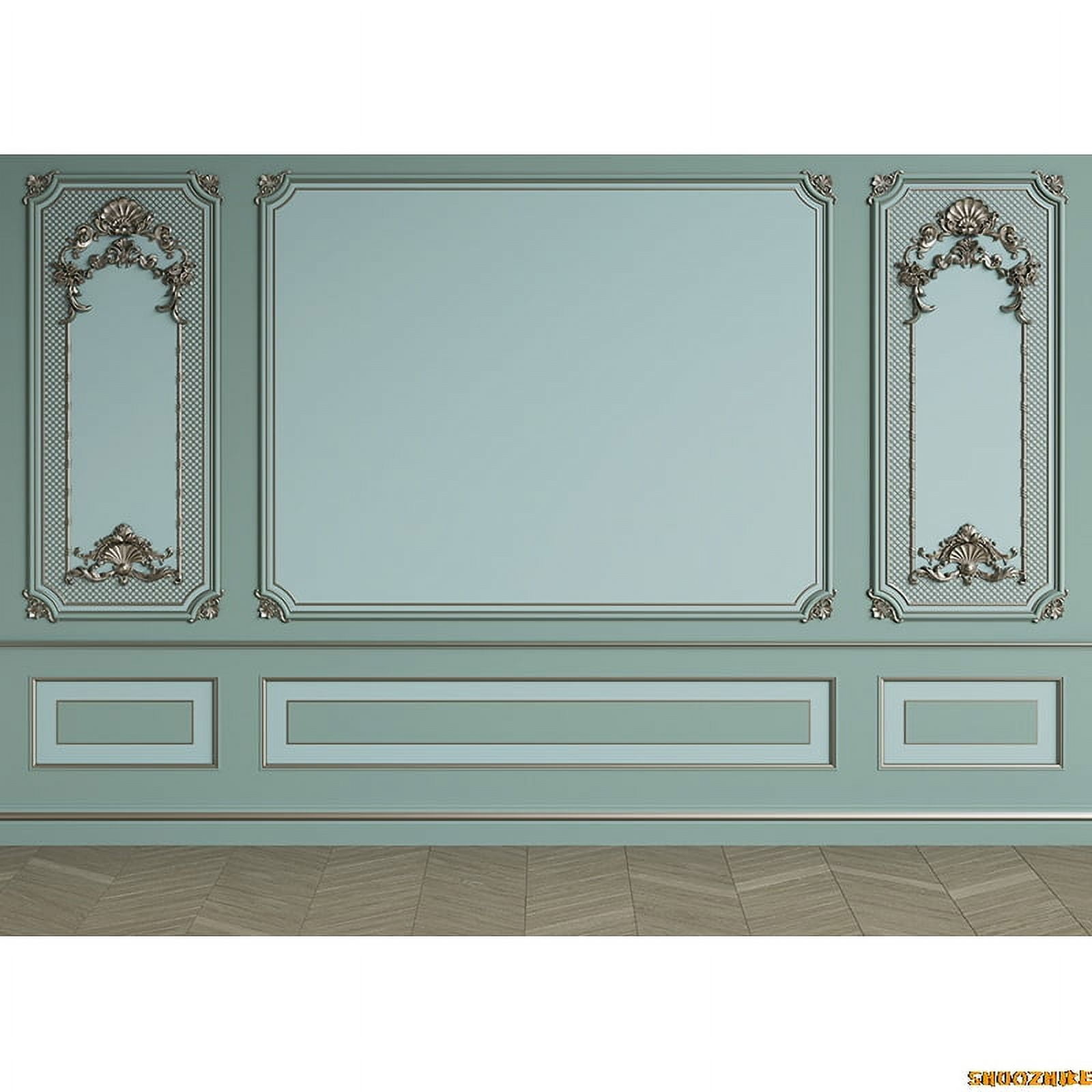 Empty Room Classic Interior Wall With Ornated Mouldings Photography ...