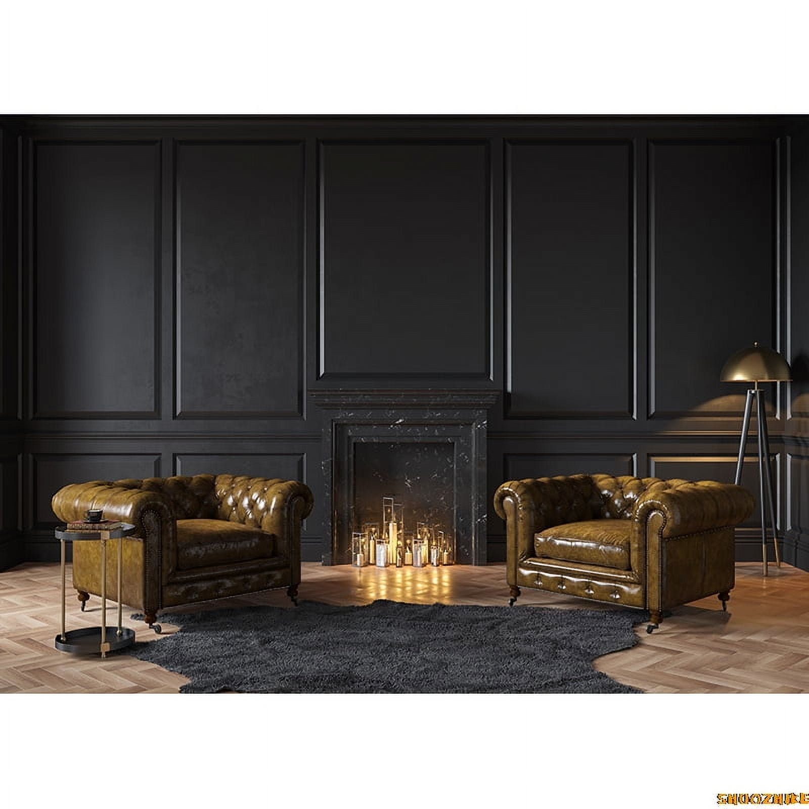 Empty Room Classic Interior Wall With Ornated Mouldings Photography ...