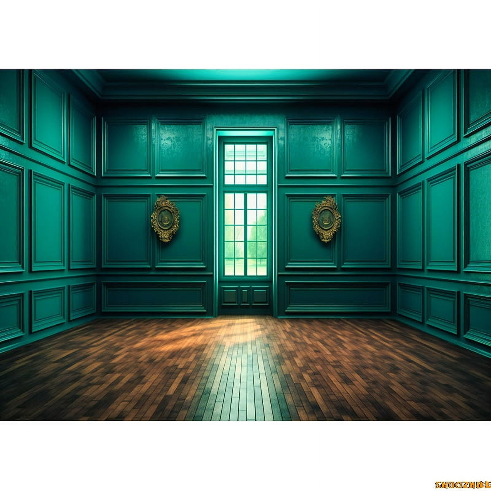Empty Room Classic Interior Wall With Ornated Mouldings Photography ...