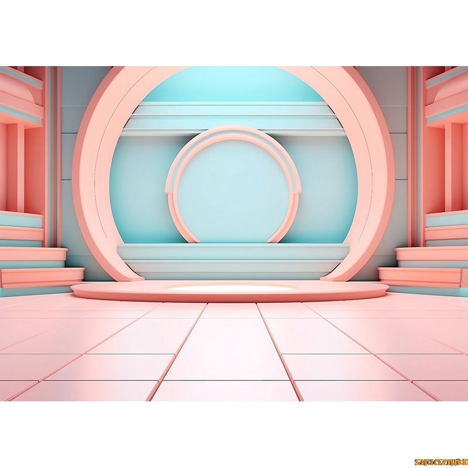 Empty Room Corridor Wedding Stage Red Light Photography Backdrops Props ...