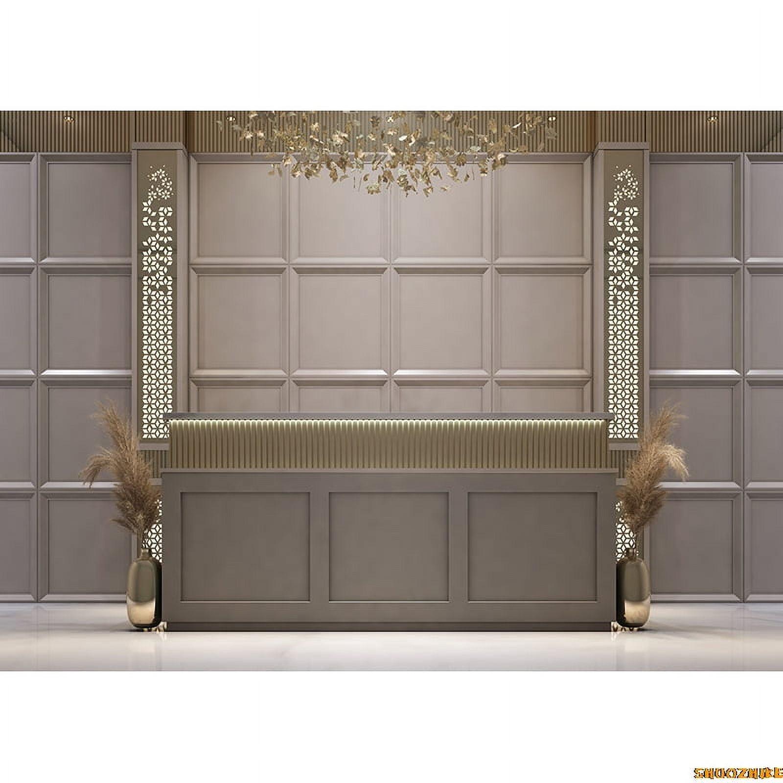 Empty Room Corridor Wedding Stage Red Light Photography Backdrops Props ...