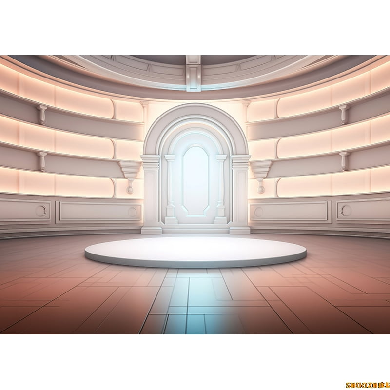 Empty Room Corridor Wedding Stage Red Light Photography Backdrops Props ...